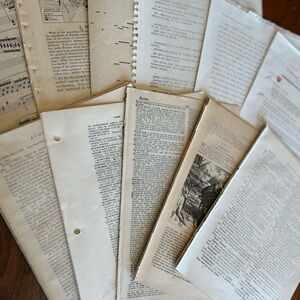 Art | Vintage Book Pages Collection | Poshmark
